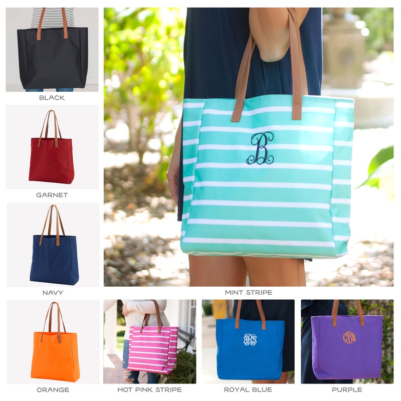 Monogram Tote Bag - Etsy