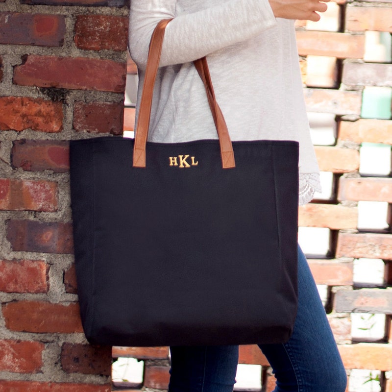 Monogram Tote Bag - Etsy