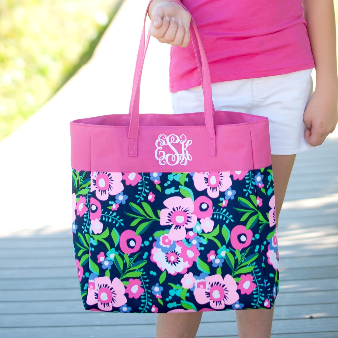 Personalized Girls Tote Bag, Monogrammed Embroidered Tote for ...