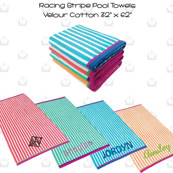 Personalized Beach Towels Embroidered Pool Towels Group Trip | Etsy