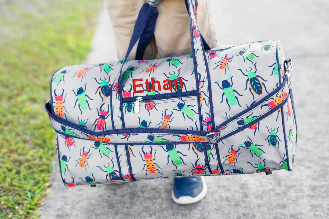 Personalized Duffle Bag With Embroidered Name or Monogram. Weekend ...
