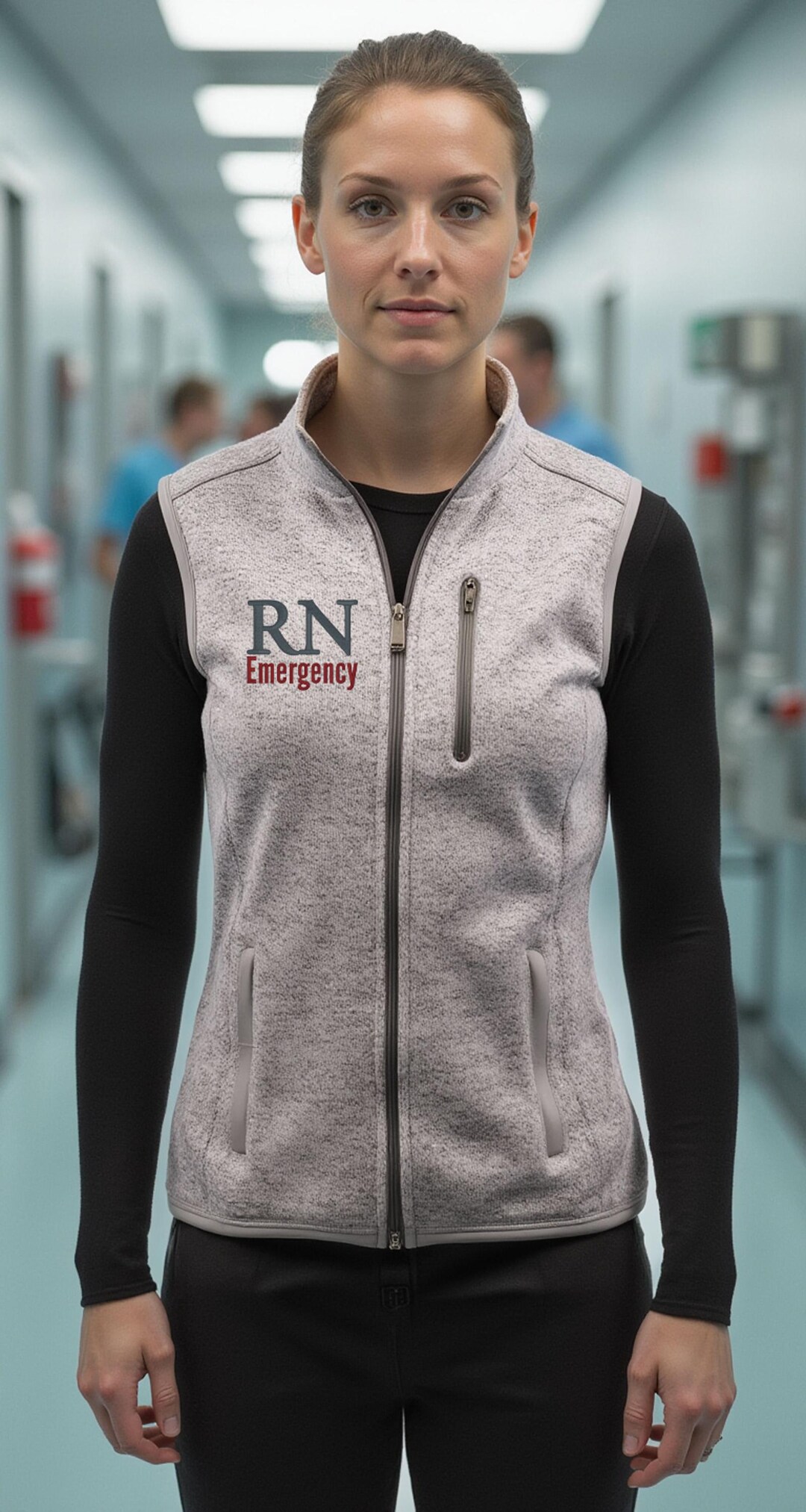 Medical Assistant Jacket Custom Embroidered With Name & Hospital, Knit ...