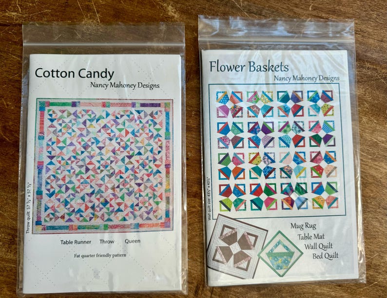 Nancy Mahoney Designs Quilt Patterns~ Various - Etsy