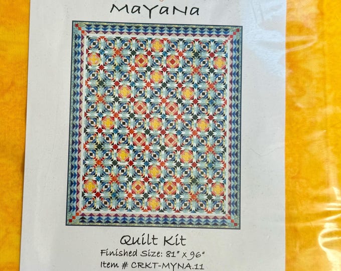 Mayana Quilt Kit Featuring Anthology Batiks. ~ Fabric and Pattern - Etsy