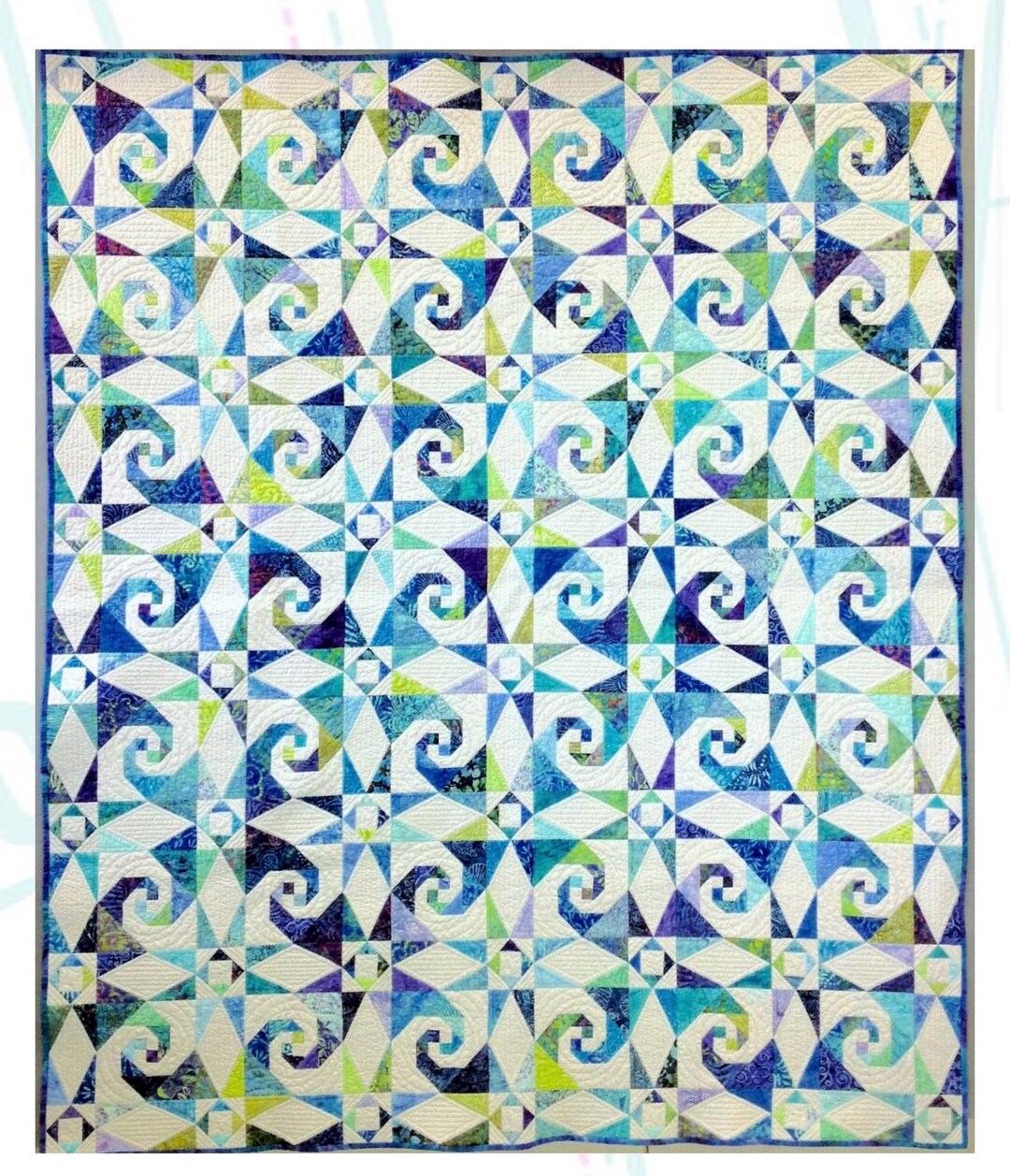 Sea Swept- Batik Quilt Kit- 57.5” X 66.5” - Etsy