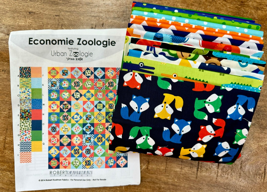 Urban Zoologie Baby Quilt Kit by Economie Zoologie~ Anne Kelle~ Robert ...