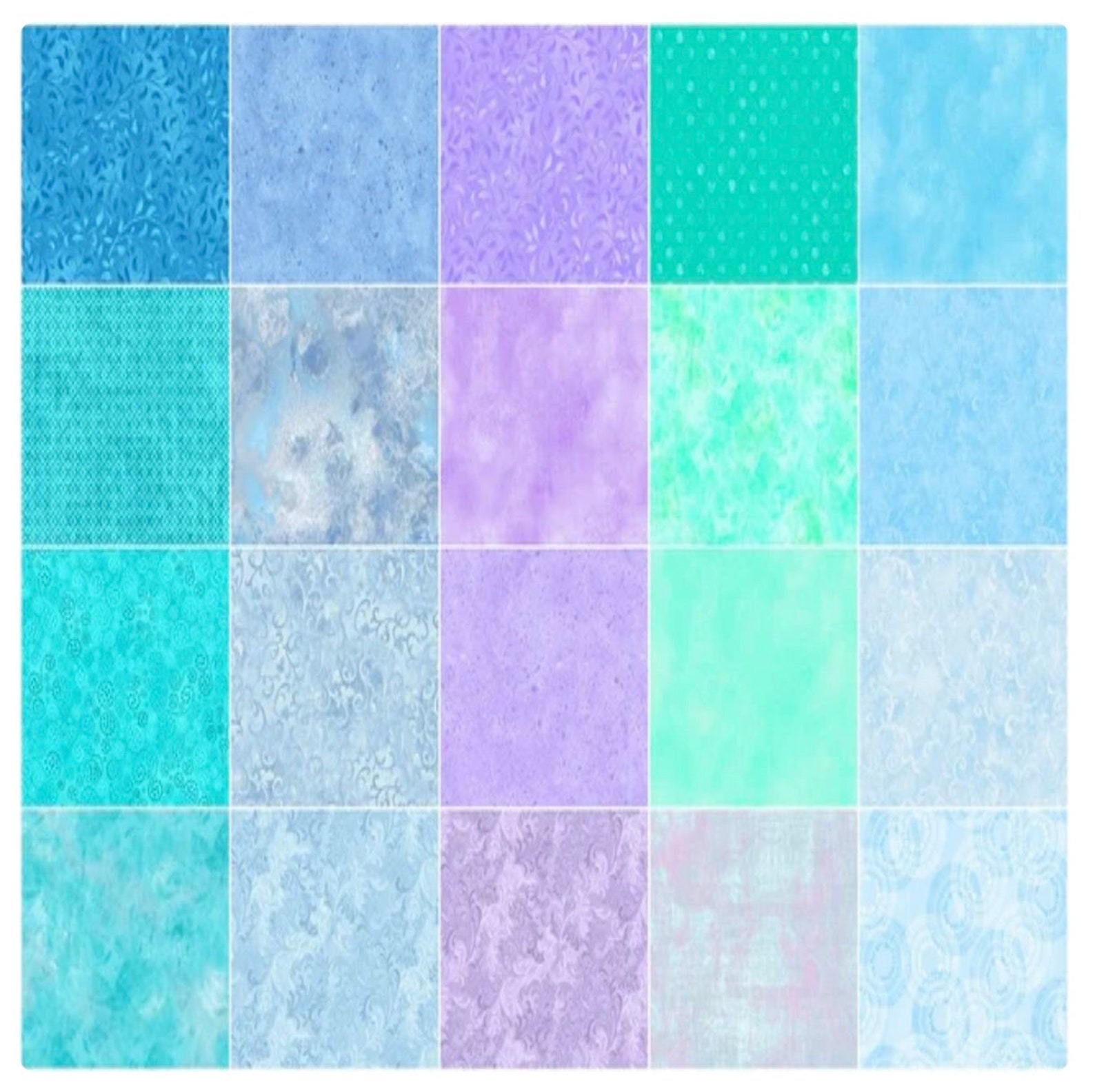 Opal Sky 10” Layer Cake Precuts by Wilmington Prints~ 10 Karat Gems~ 42 ...