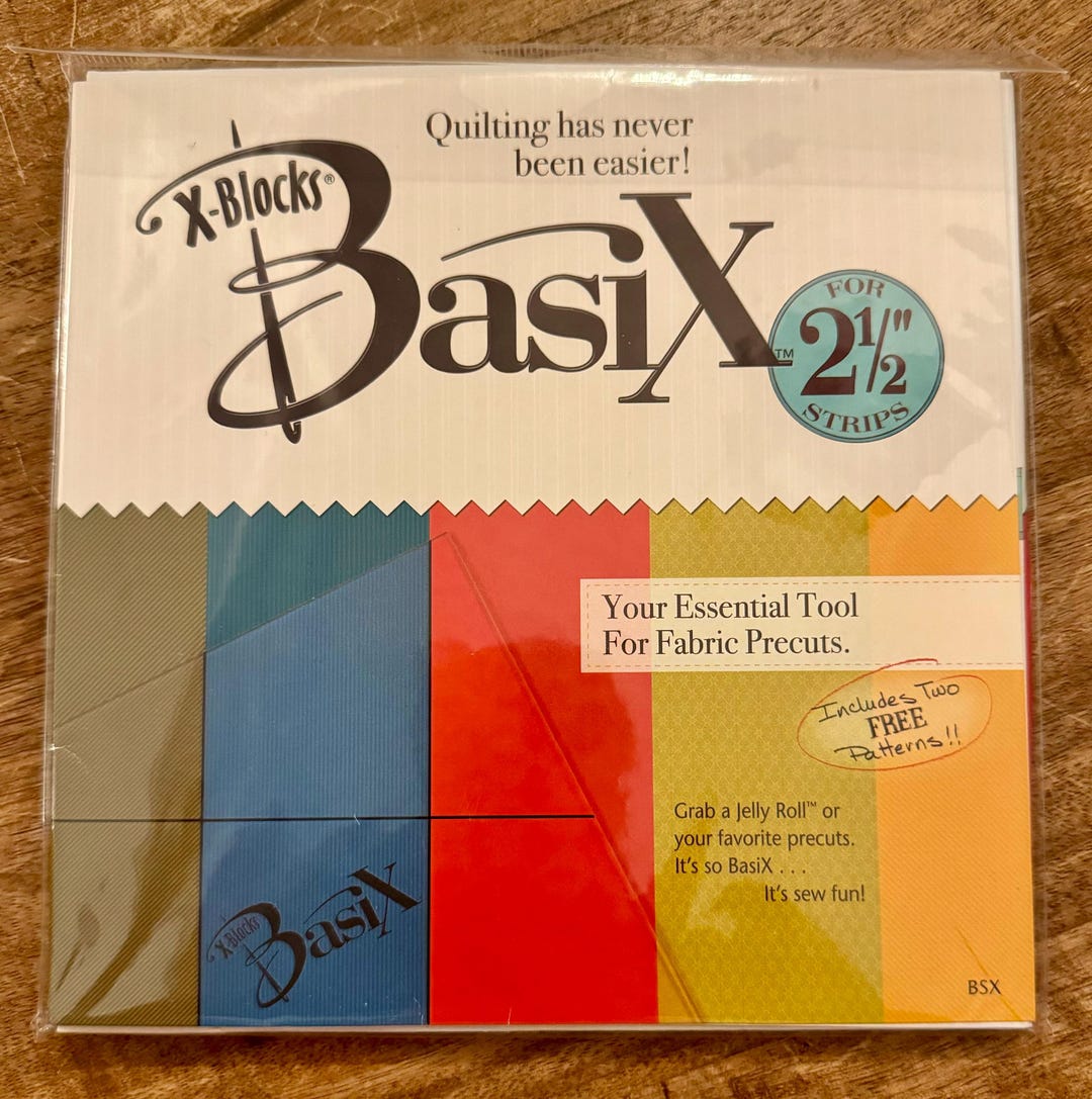 X-blocks Basix Template for 2.5” Strips Quilt Queen Designs - Etsy