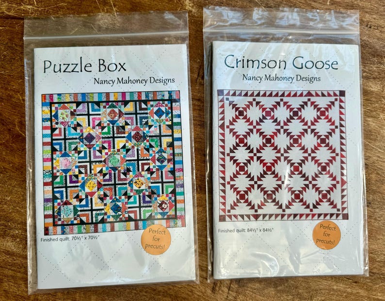 Nancy Mahoney Designs Quilt Patterns~ Various - Etsy