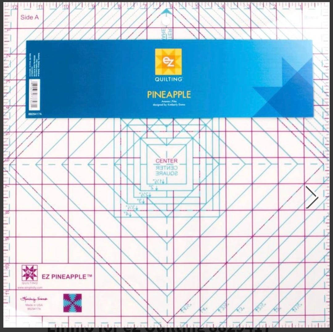 Patchwork & Quilting Ruler - 12.5" Pineapple by Kimberly Einmo for Ez Quilting 8829417 - Etsy