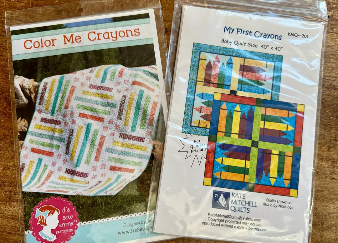 Crayon Quilt Patterns~ Various - Etsy