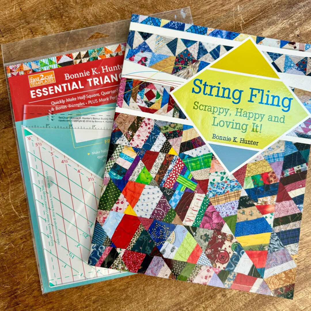 Bonnie Hunters Essential Triangle Tool & String Fling Tool and Book ...