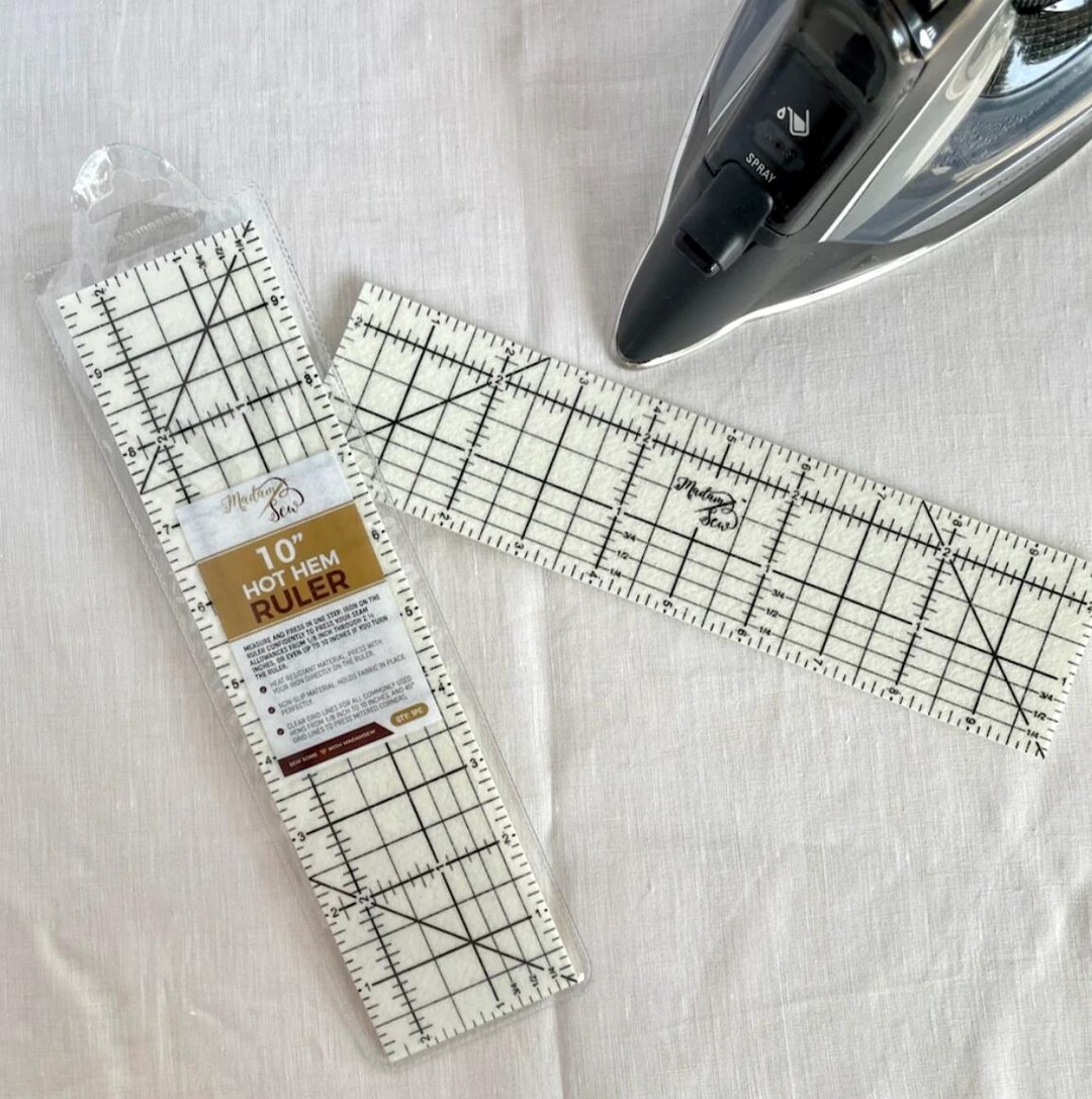 Hot Hem 10” Ruler- Madam Sew - Etsy
