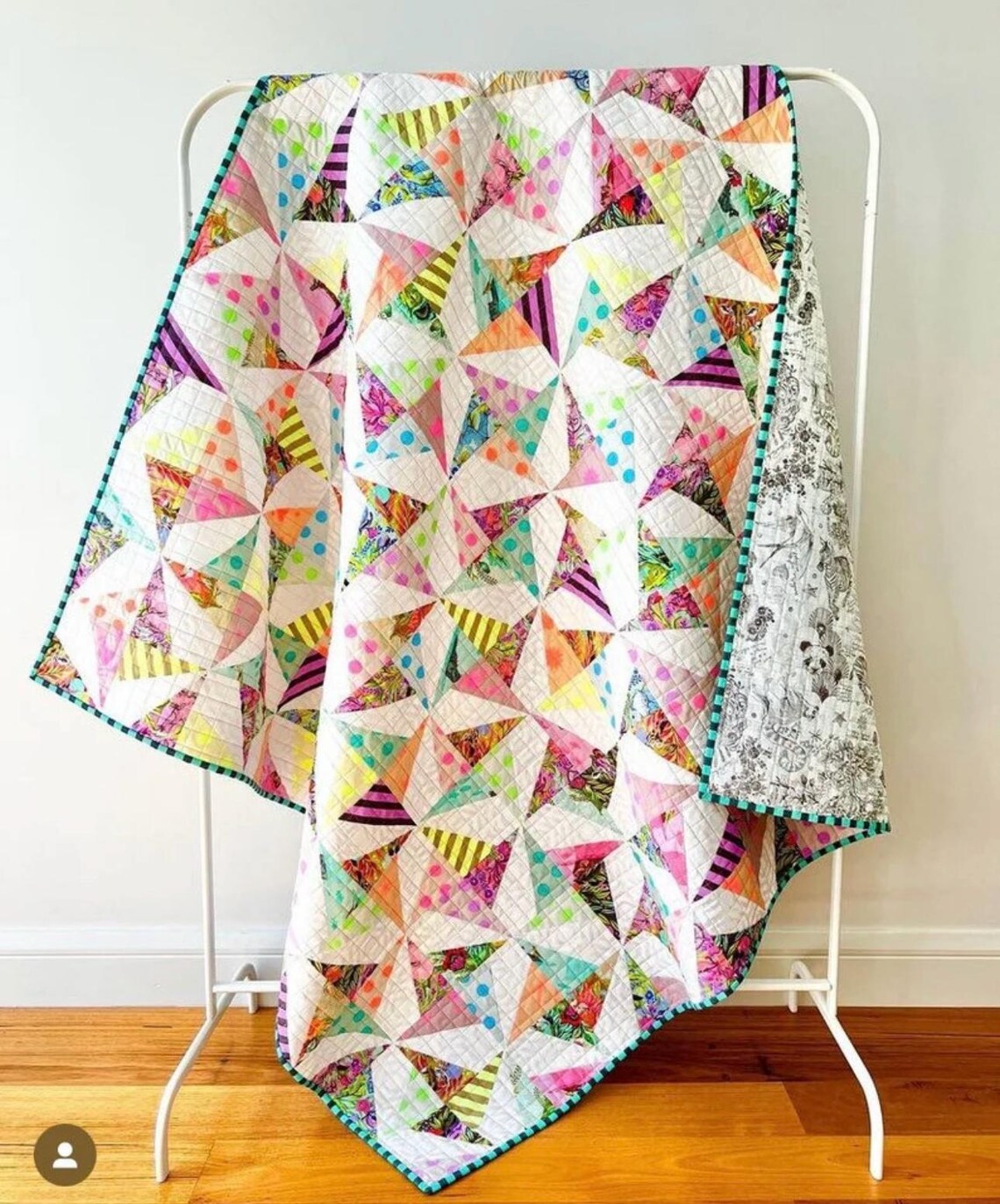Tula Pink Confetti Quilt Kit Using Tula True Colors Neon Fabrics and ...