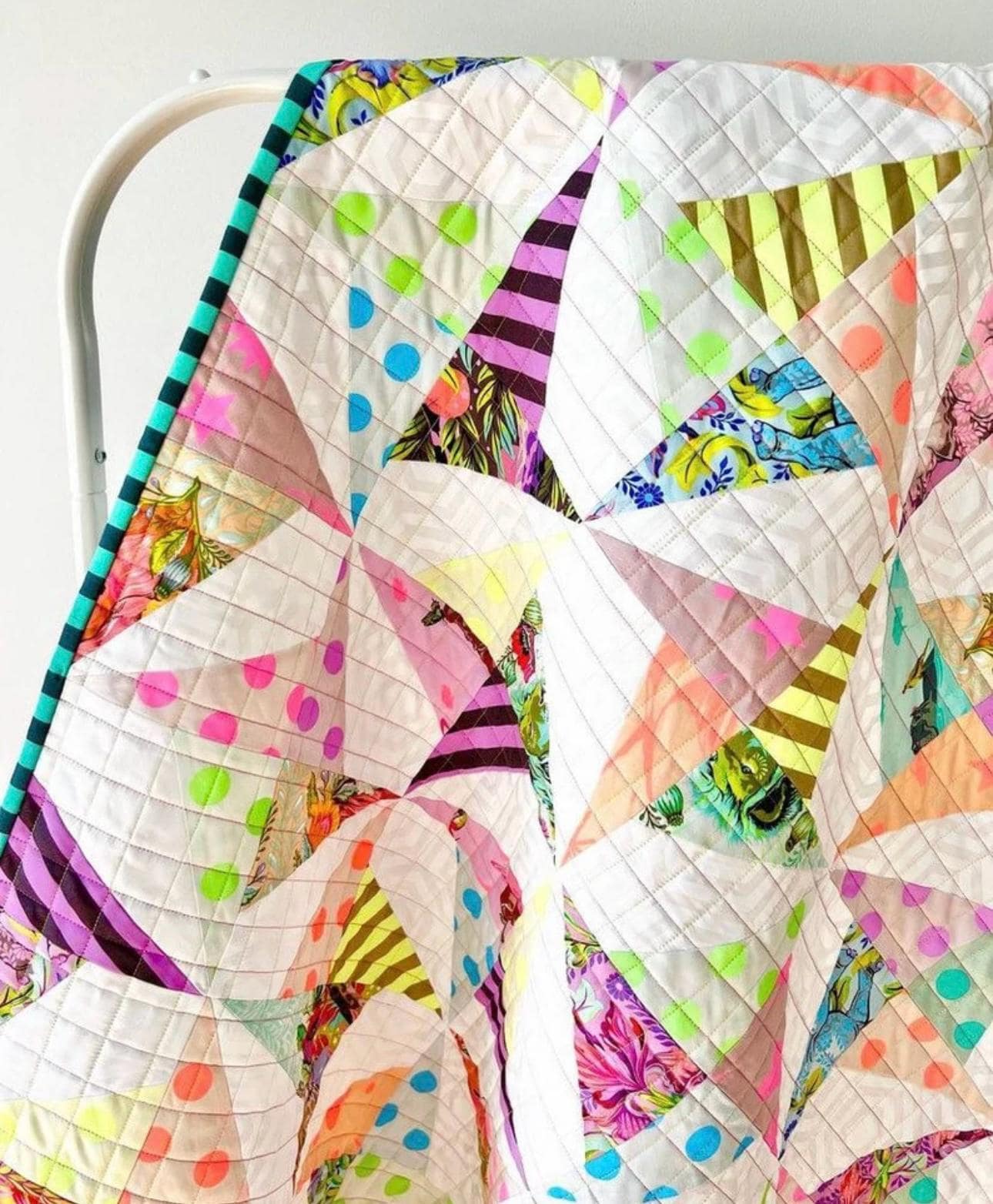 Tula Pink Confetti Quilt Kit Using Tula True Colors Neon Fabrics and ...