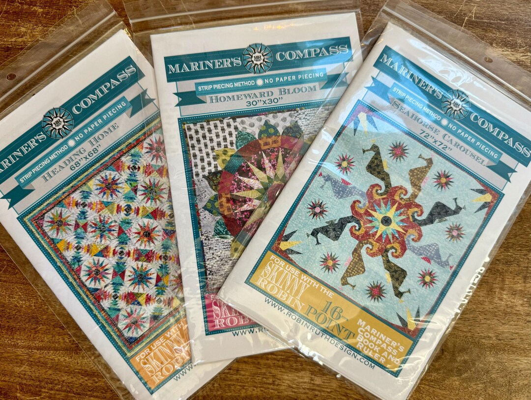 Mariners Compass Quilt Patterns Various Robin Ruth Design - Etsy