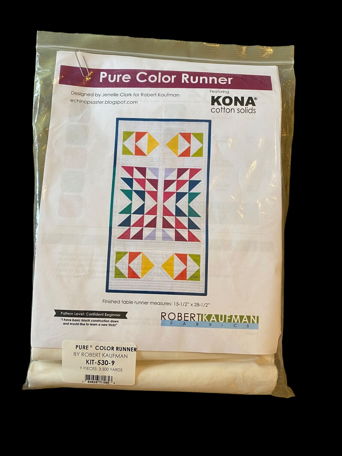 Pure Color Runner by Robert Kaufman- Quilt Kit- 15.5” X 28.5” - Etsy