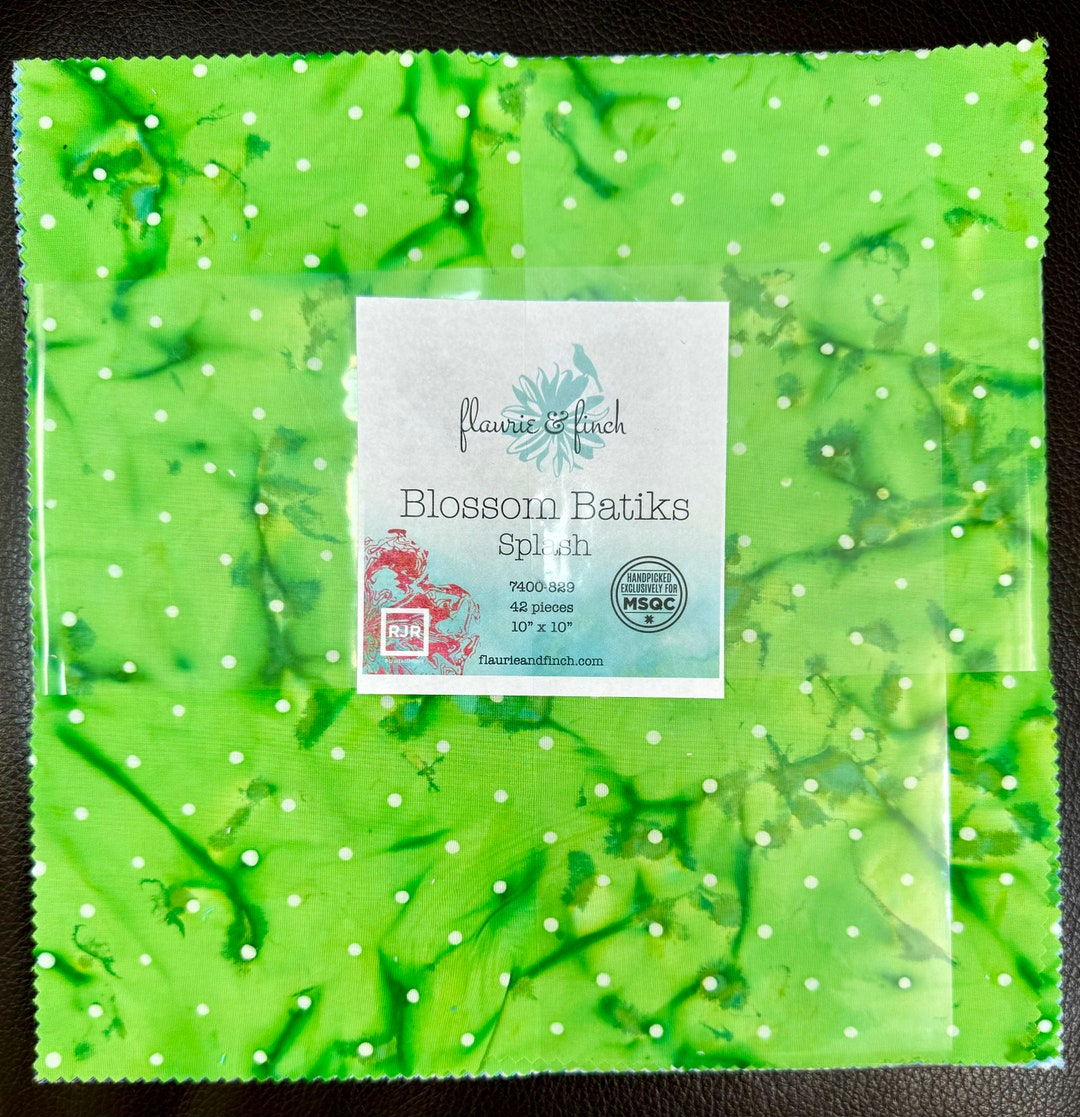 Blossom Batiks - Splash - by Flaurie & Finch for RJR Fabrics - 10 ...