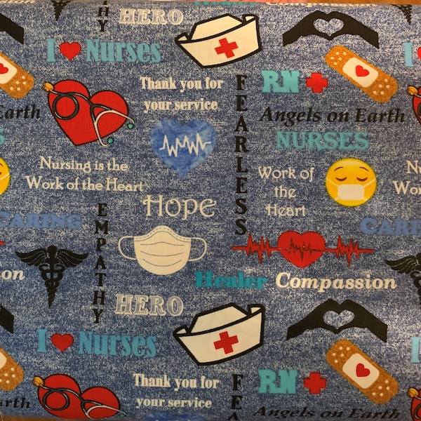 Nurse Fabric - Etsy