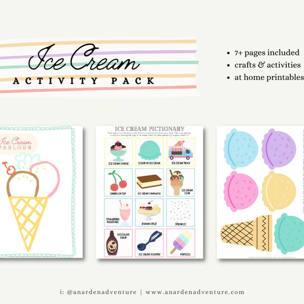 Ice Cream Printable - Etsy