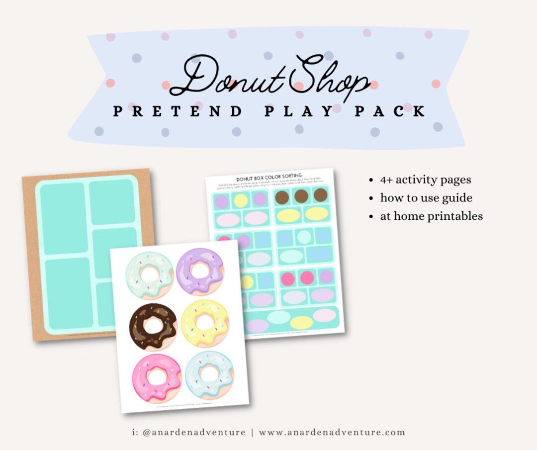 Donut Shop Pretend Play Pack: Donut Sorting Cards (digital Download) - Etsy