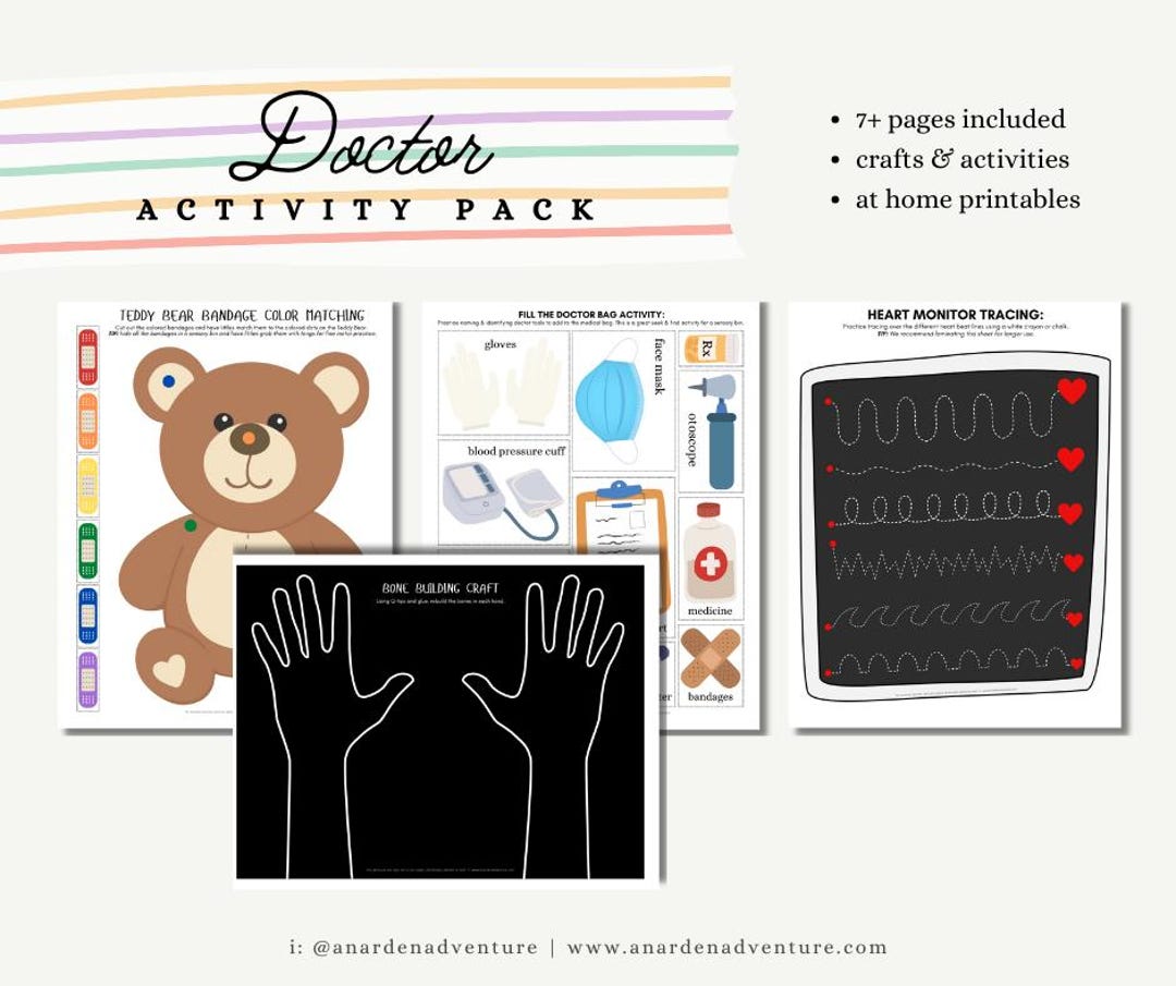 Doctor Activity Pack • Hospital Activity Pack • Nurse Medicine ...
