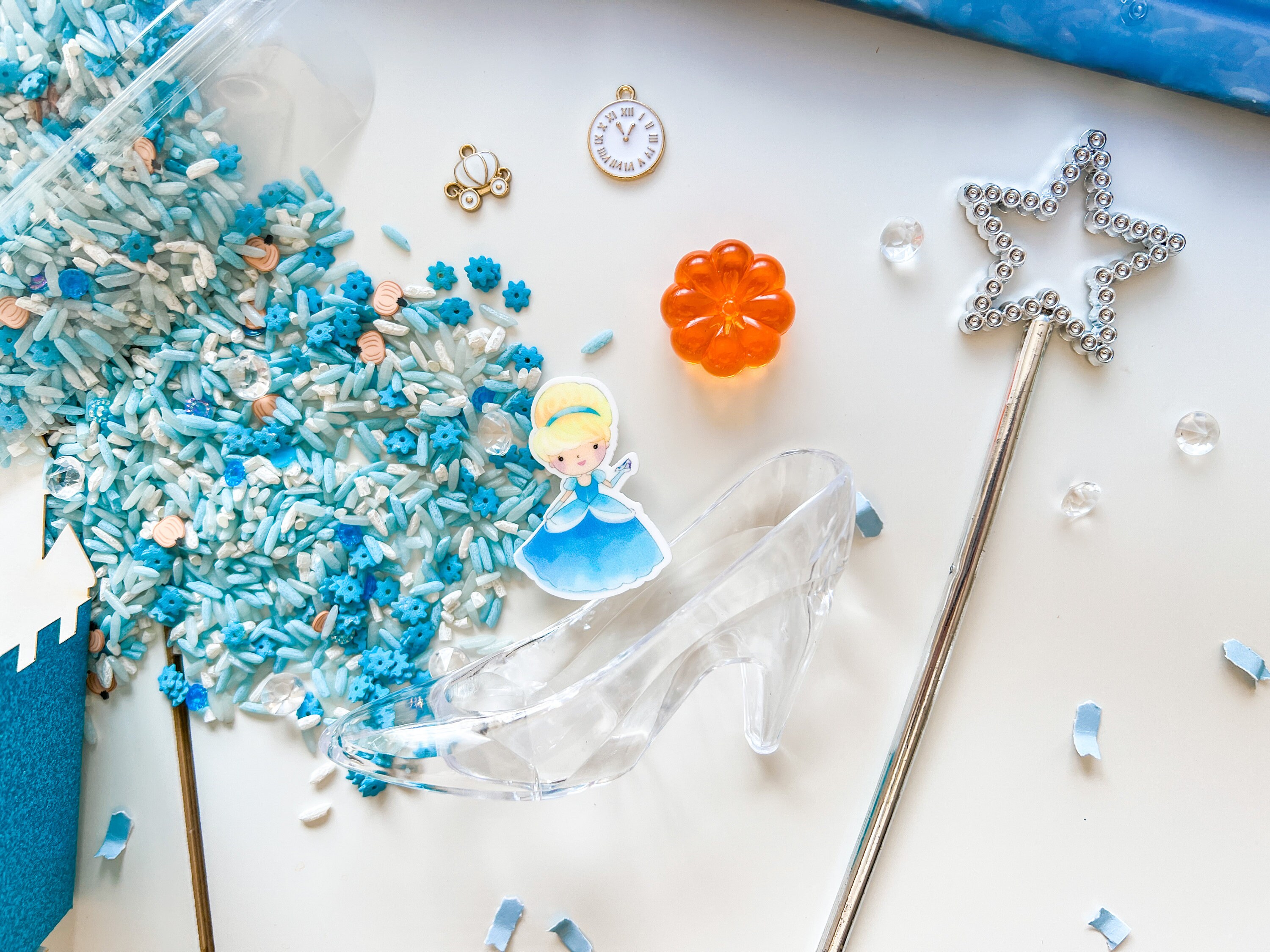 GLASS SLIPPER PRINCESS Pack + Play Box - Sensory Play Kit - Cinderella ...