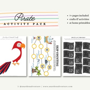 Pirate Activity Pack Pirate Crafts Activities Treasure Hunt Printables ...
