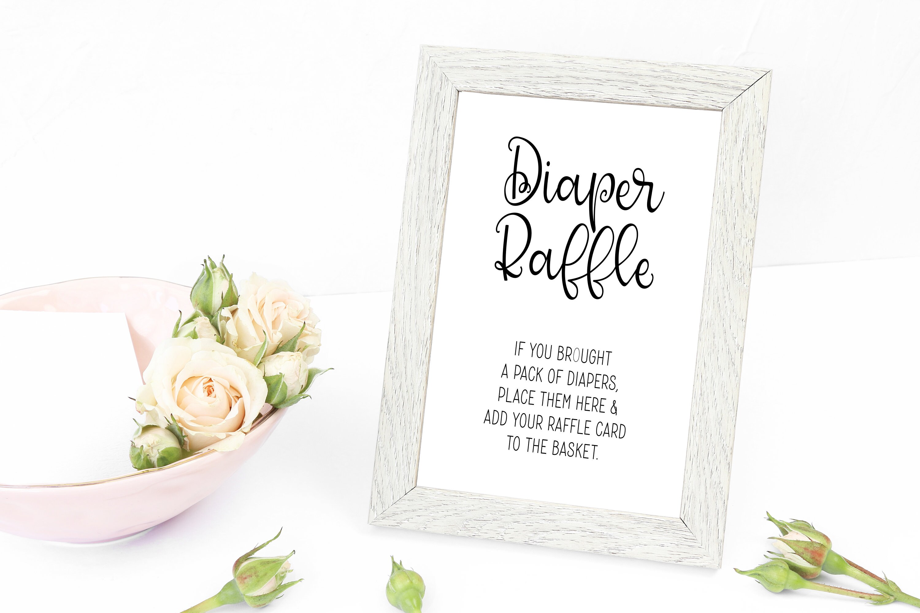 Diaper Raffle Game - Diaper Raffle Sign - Printable Baby Shower Game ...