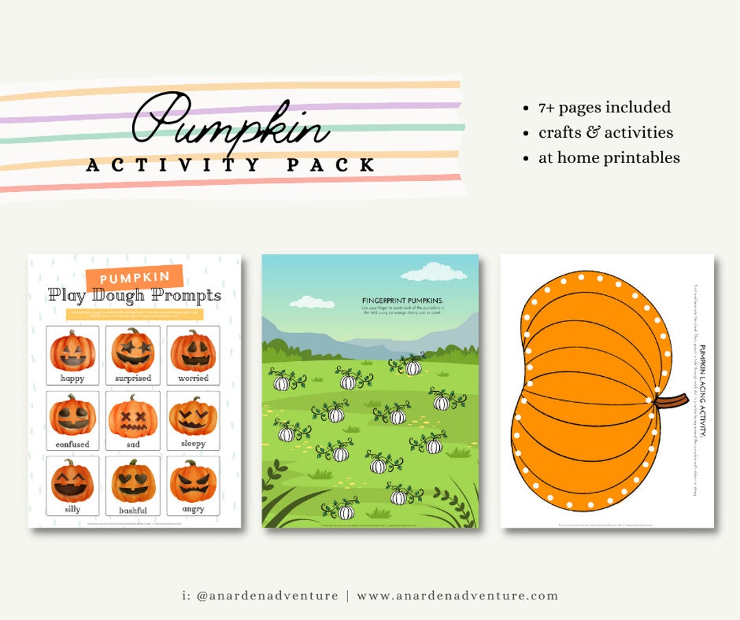 Pumpkin Activity Pack • Pumpkin Learning Set • Printable Activity Pack ...