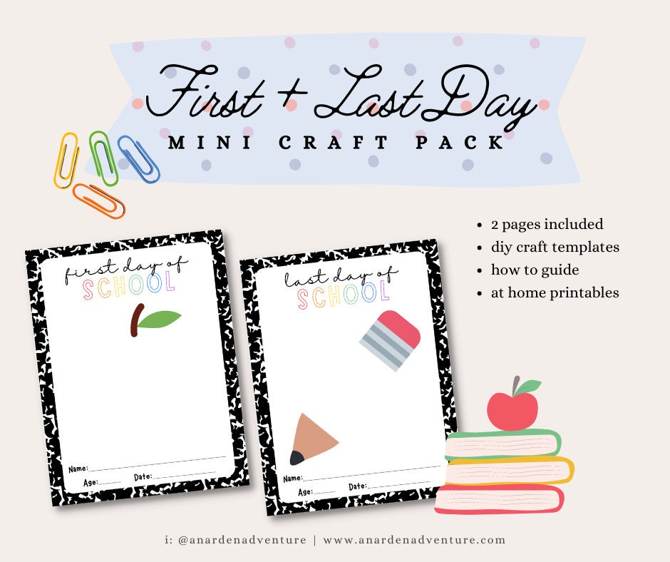 First/last Day of School Handprint Craft Preschool Handprint Craft ...