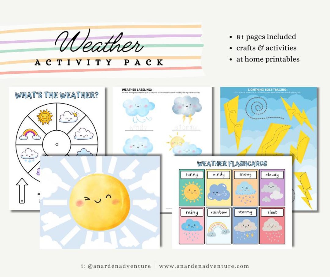 Weather Activity Pack • Seasons Learning Set • All About Weather ...