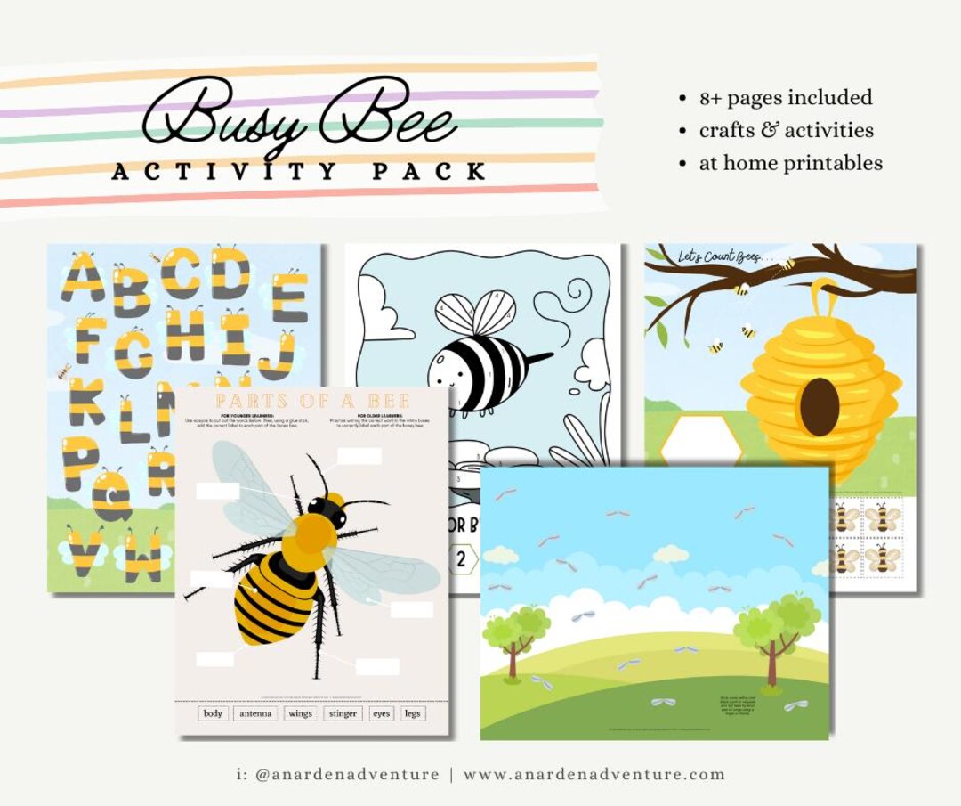 Bee Activity Pack • All About Bees Activities for Kids • Bees Printable ...