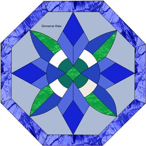 Digital Download Stained Glass Pattern - Octagon - Etsy