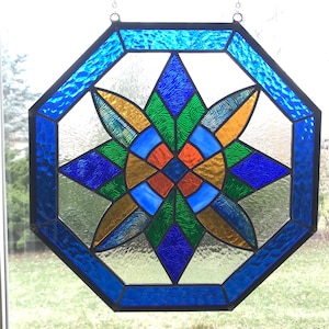 Digital Download Stained Glass Pattern - Octagon - Etsy