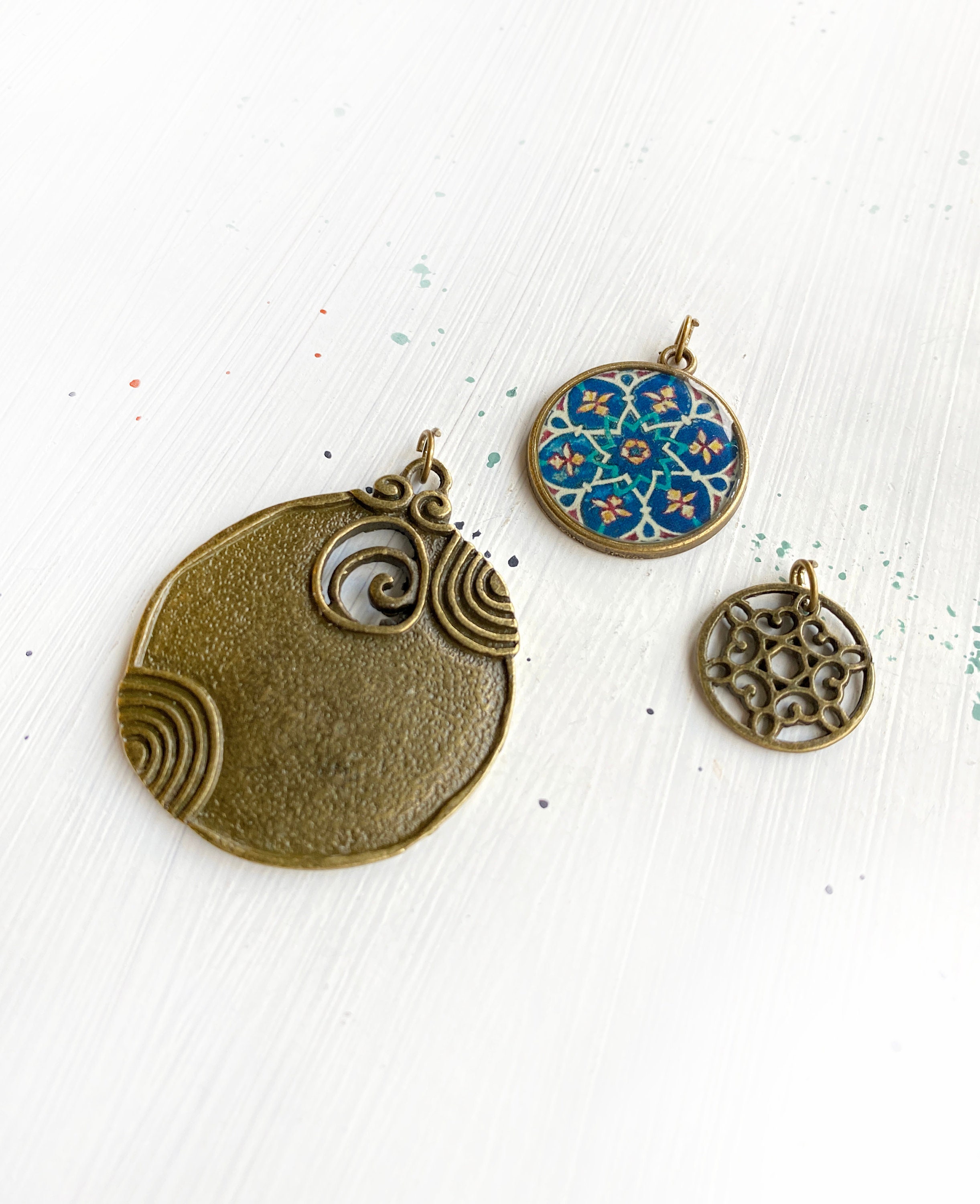 TARA Set of 3 Interchangeable Pendants for Necklaces No Chain - Etsy