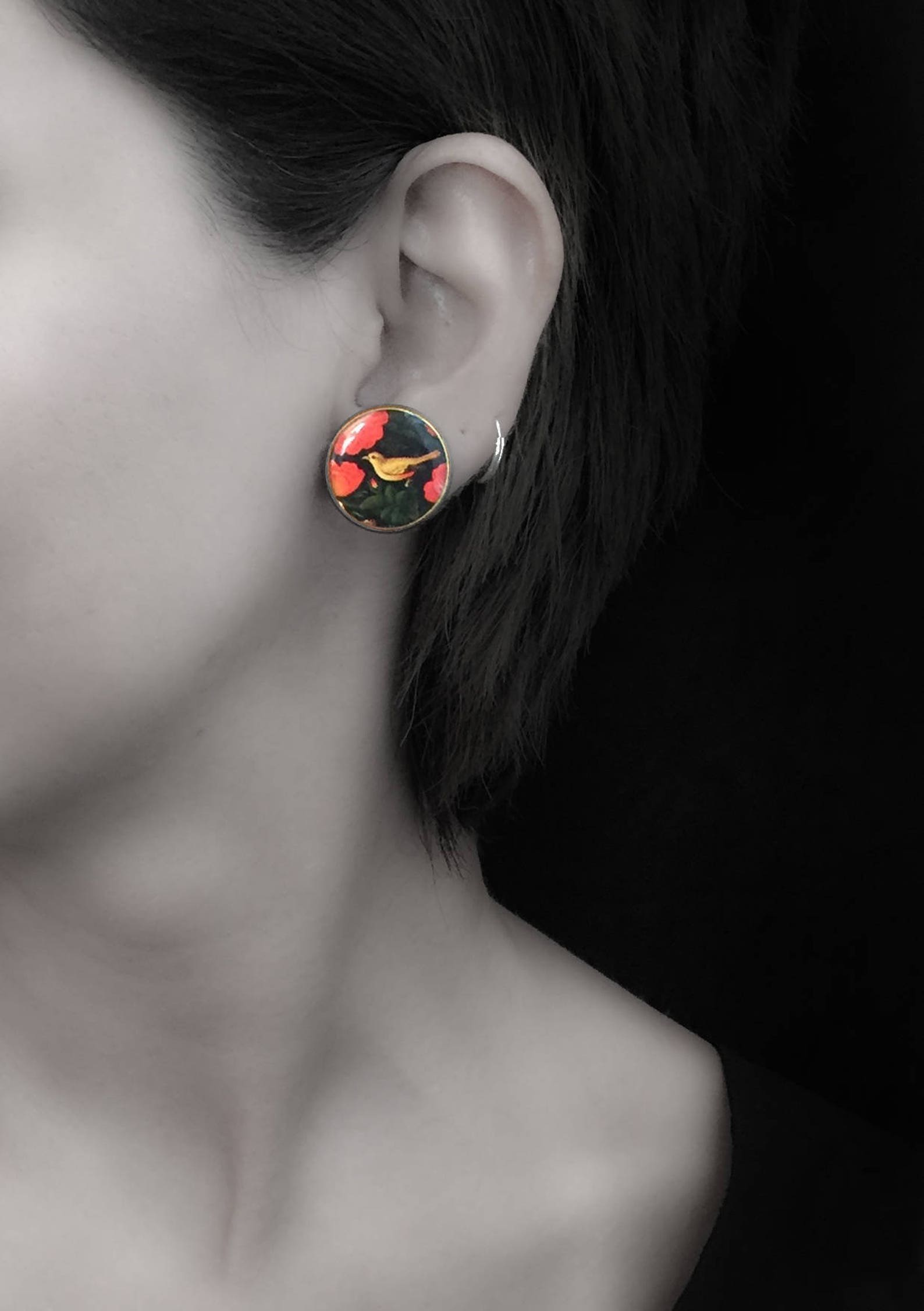 GOLOMORGH Persian Stud Earrings Unique Gift Bird Jewelry - Etsy