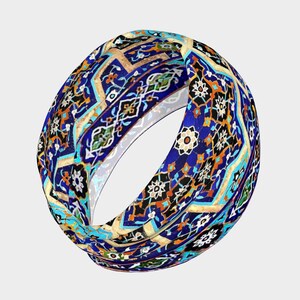 HOMA Headband With Persian Eslimi Design, Persian Patterned, Yoga ...