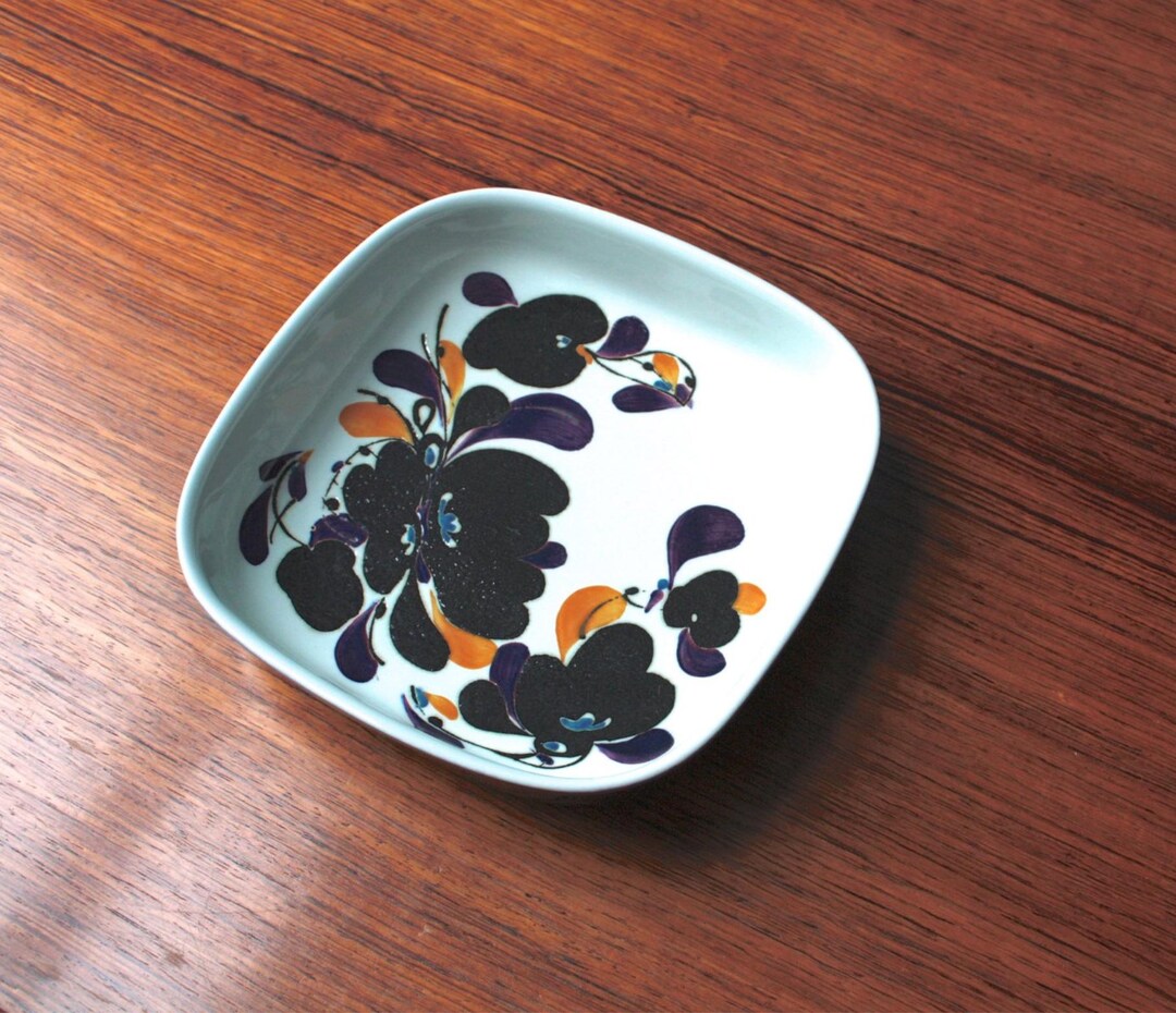 Mid-century Modern Square Faience Plate by Ivan Weiss for Royal ...