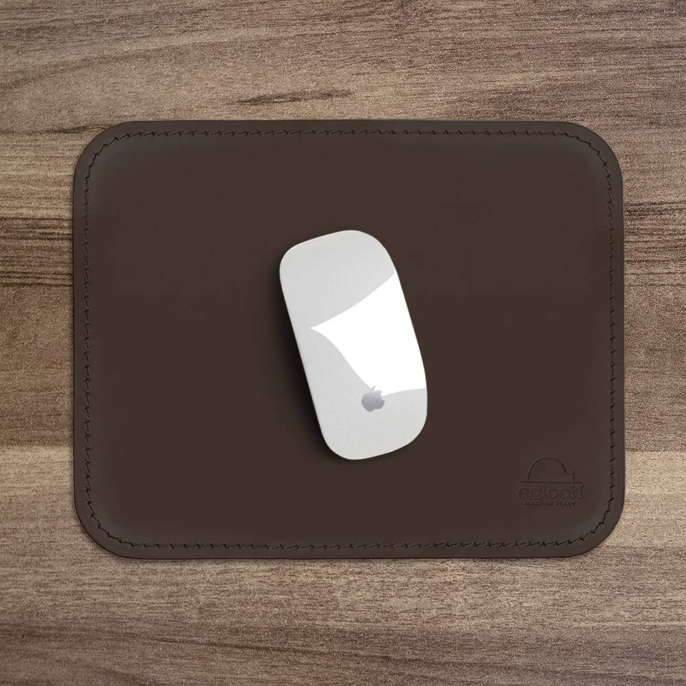 Mouse Pad Dark Brown Leather Rounded Corners Non-slip - Etsy Denmark