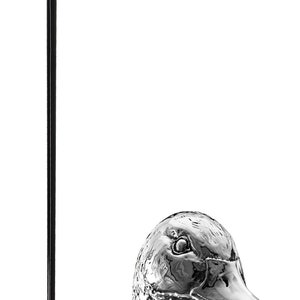 Walking Stick With Duck Handle Made of Silver Walking Cane - Etsy UK