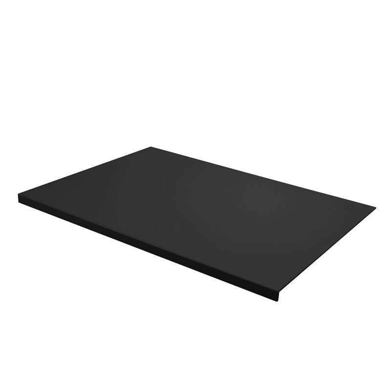 Office Desk Mat Made of Black Leather. Modern Design Steel - Etsy