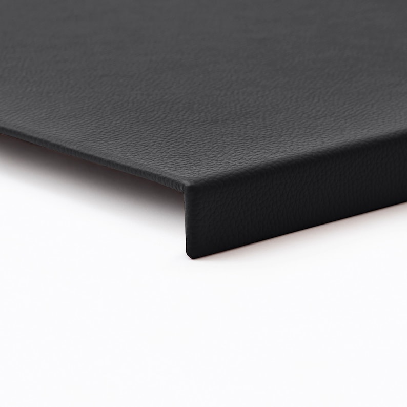 Real Leather Desk Mat Black. Office Desk Pad Steel Structure - Etsy