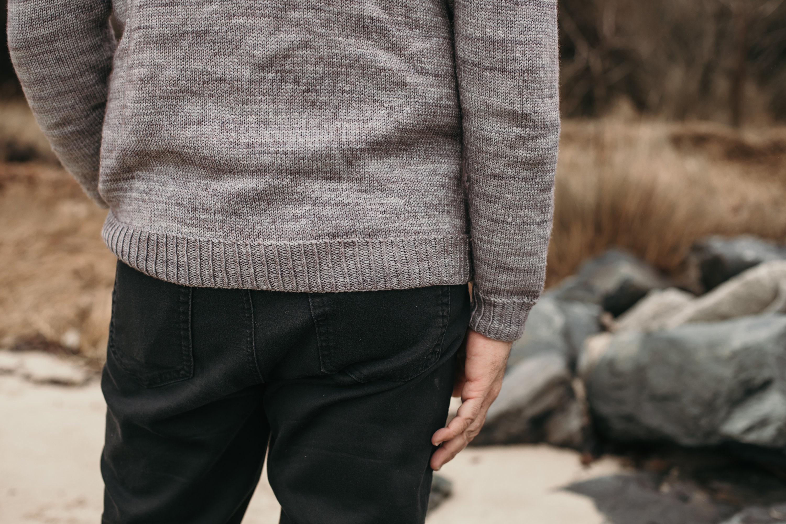 Knitting Pattern Men's V-neck Sweater Bay Hundred - Etsy