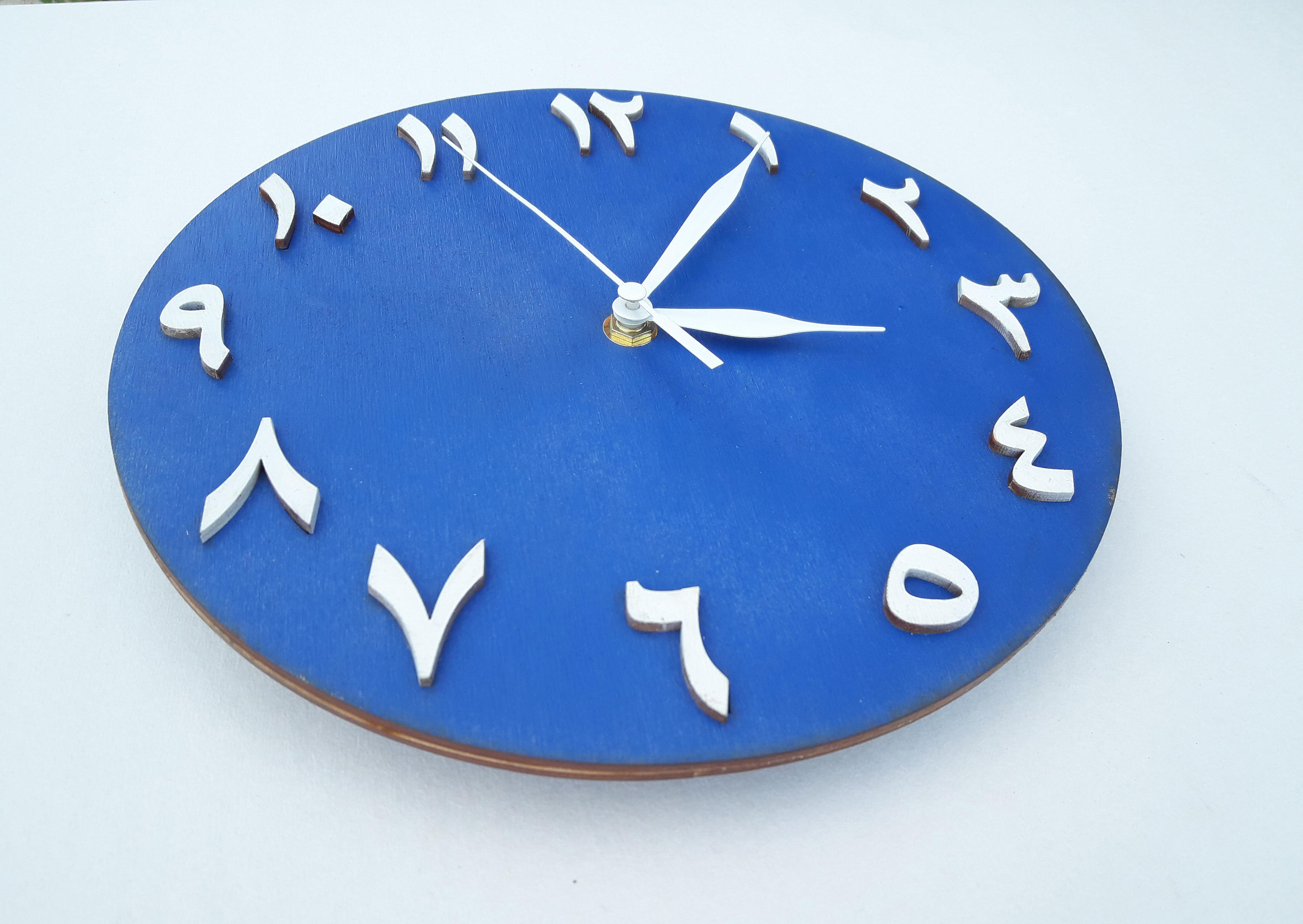 Clock Arabic Style wooden Different Colors 2 Sizes - Etsy India