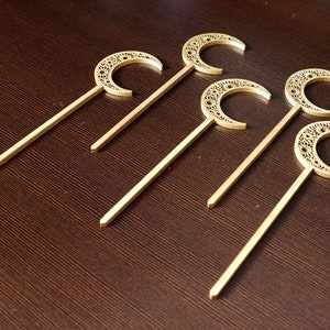 Moon Cake Topper, 5 in Set, Ramadan Decoration, Eid, Flowerpot ...
