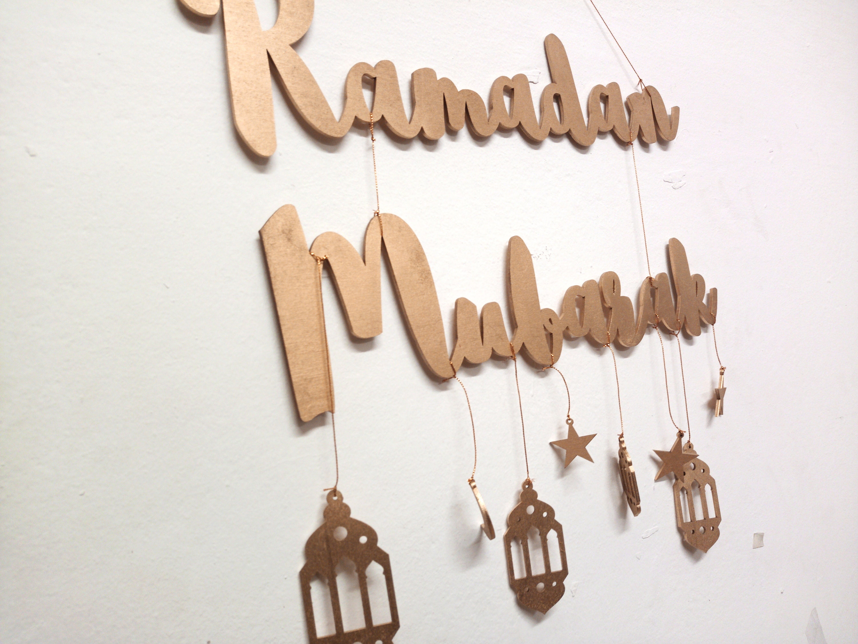 Ramadan Mubarak Letters With Decoration - Etsy