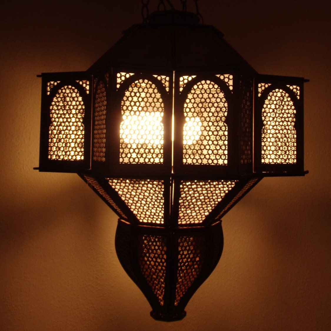 Wooden Oriental Lamp noor for 4 Light Bulbs E27 - Etsy