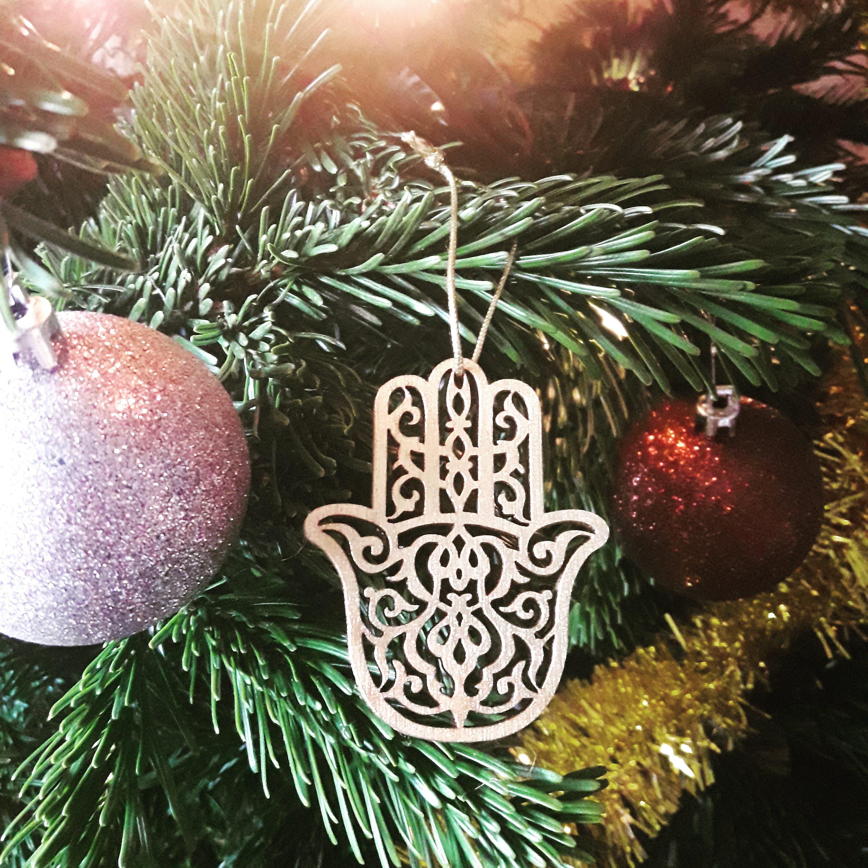 Set of 5 Small Hamsa Decoration for Hanging, Hamza, Holiday, Present ...