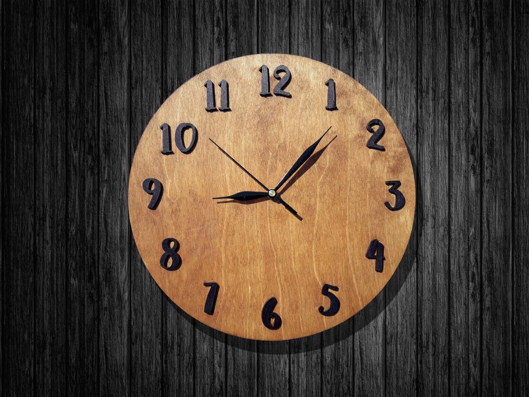 Clock Arabic Letters (wooden) - Different Colors, 2 Sizes - 24(9.45 In ...